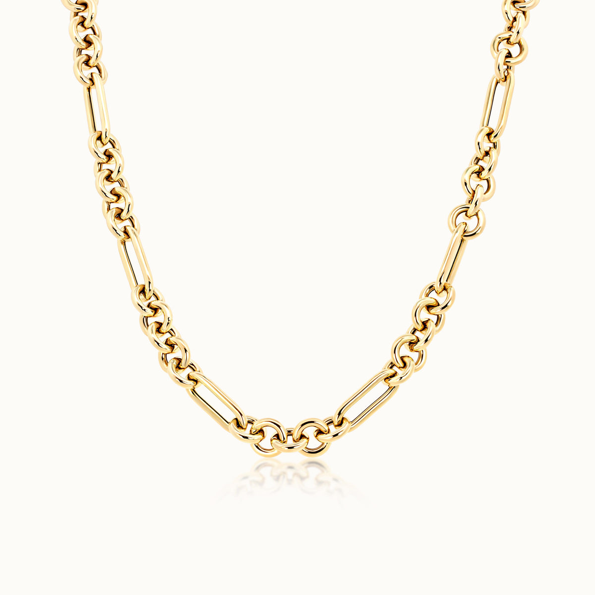 Chunky Mixed Link Chain – Pampillonia Jewelers