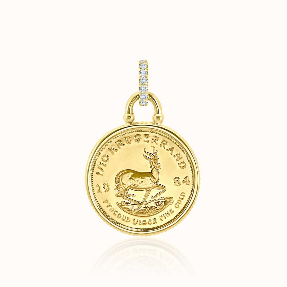 1984 Kruggerand Coin Pendant – Pampillonia Jewelers